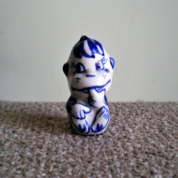 GZHEL | Accents | Russian Russia Handmade Gzhel Monkey Figurine Symbol ...